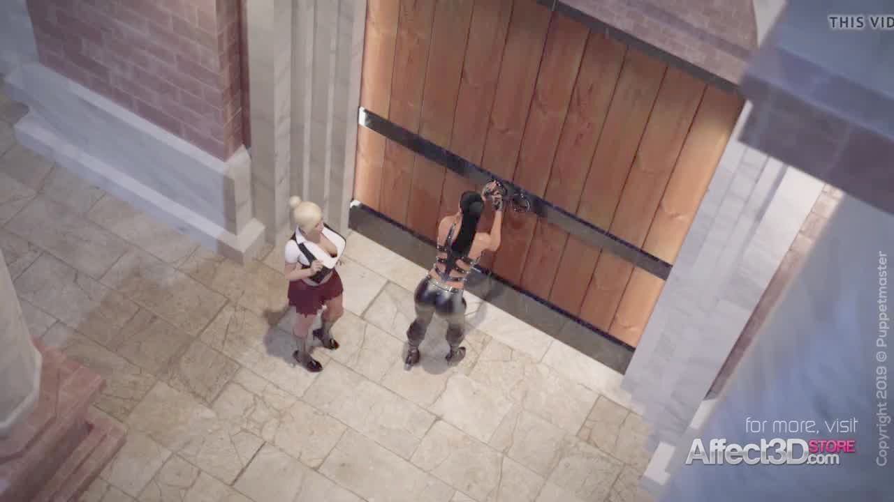 3d Animation Sapphic Lovers Having Futa Fuck In A Musemum In Hd