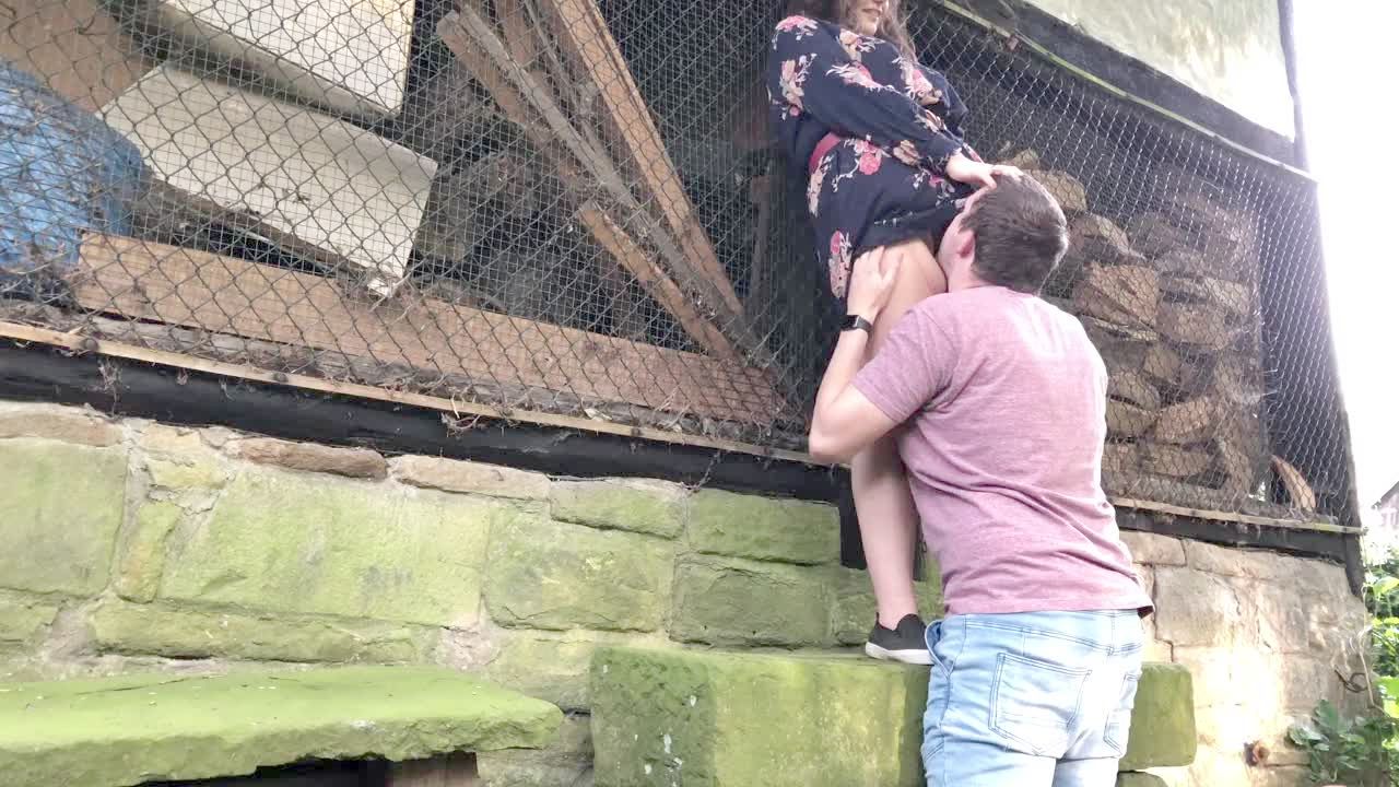 Outdoor Fuck A Thon Behind A Farmhouse Public Coition With Plus Sized
