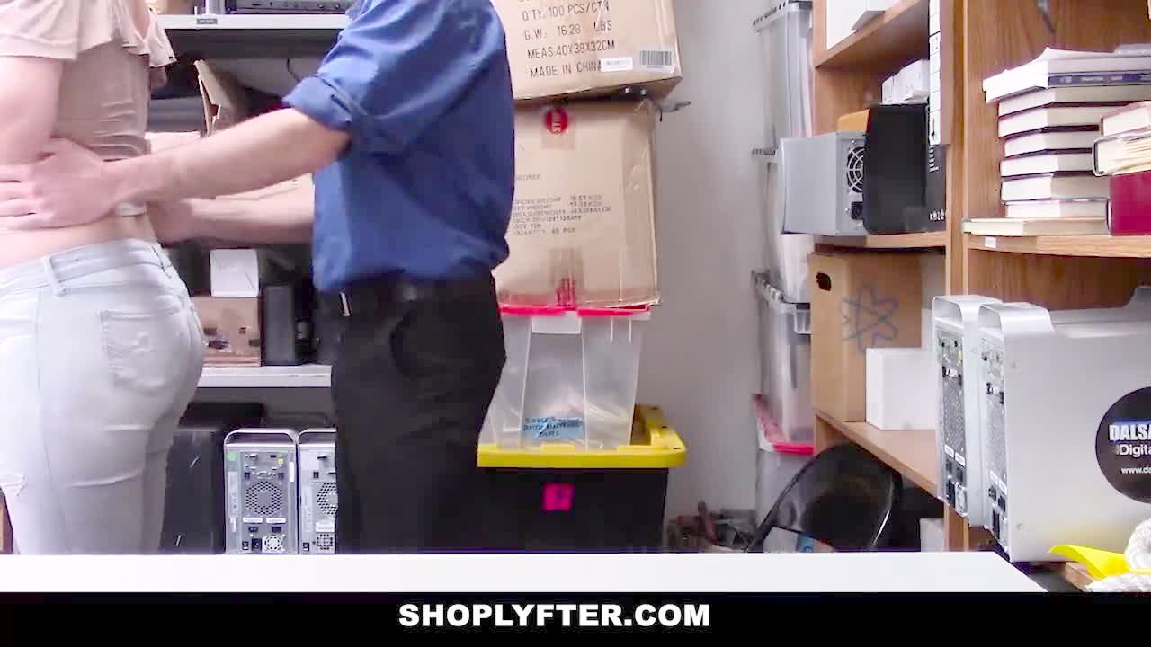 Thick Black Haired Gets Screwed For Stealing