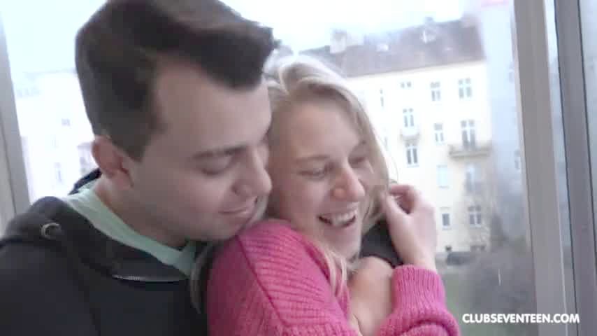 Horny Light Haired Gets Her Titties Squashed
