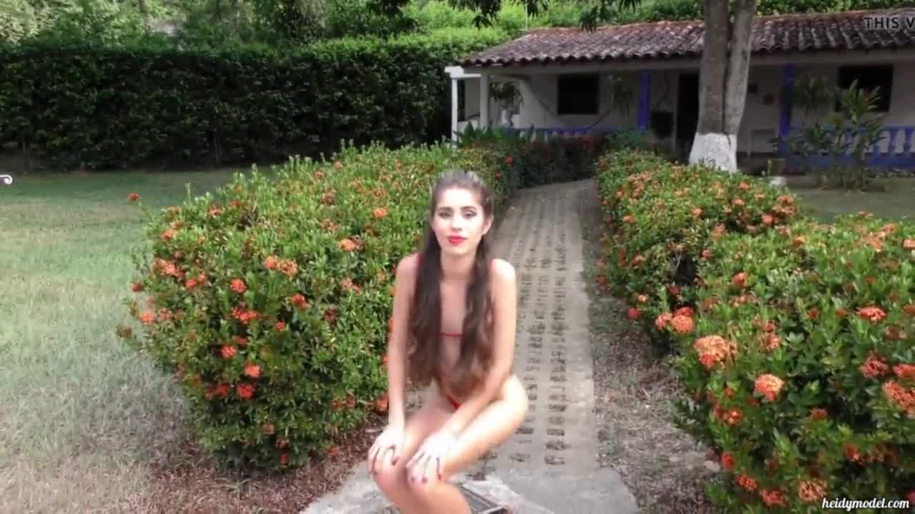 red perfect sling heidy - hotntubes.com