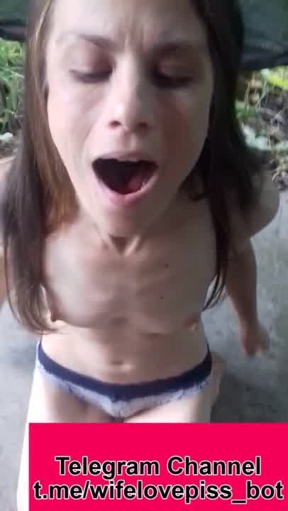 Outdoor Community Urine Swallowing By Outstanding Teen Svelte Married Slut 