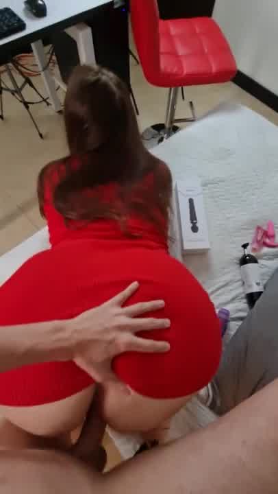 Spectacular Sex In Red Sundress