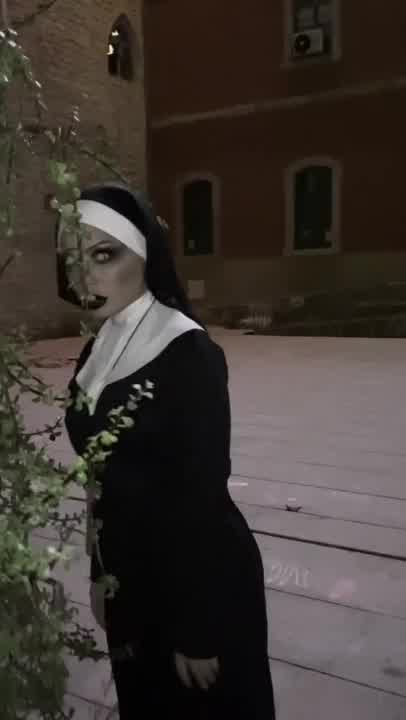 Ghost Nun Demonstrates Boobs