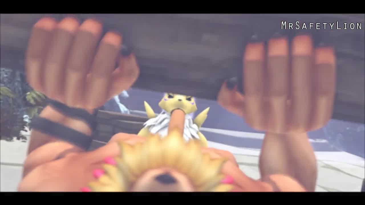 Archived Digimon Leomon X Renamon Impregnation Training