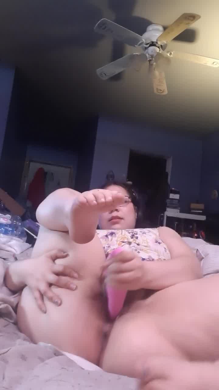 Shagging Myself Rough With Pink Faux Cock