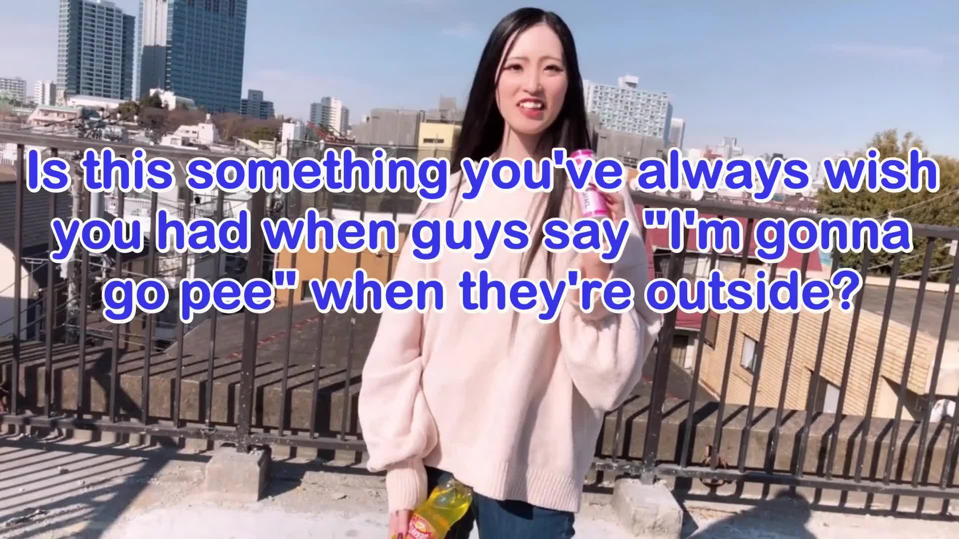 japanese woman can pee with standing up lol after peeing , i liked masturabation with the adult ...