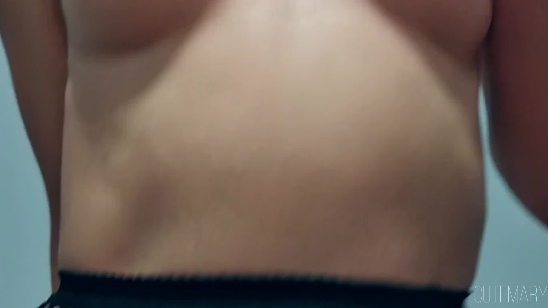 polishing and massaging moist vulva of legal age nubile with hefty cum stream - hotntubes.com