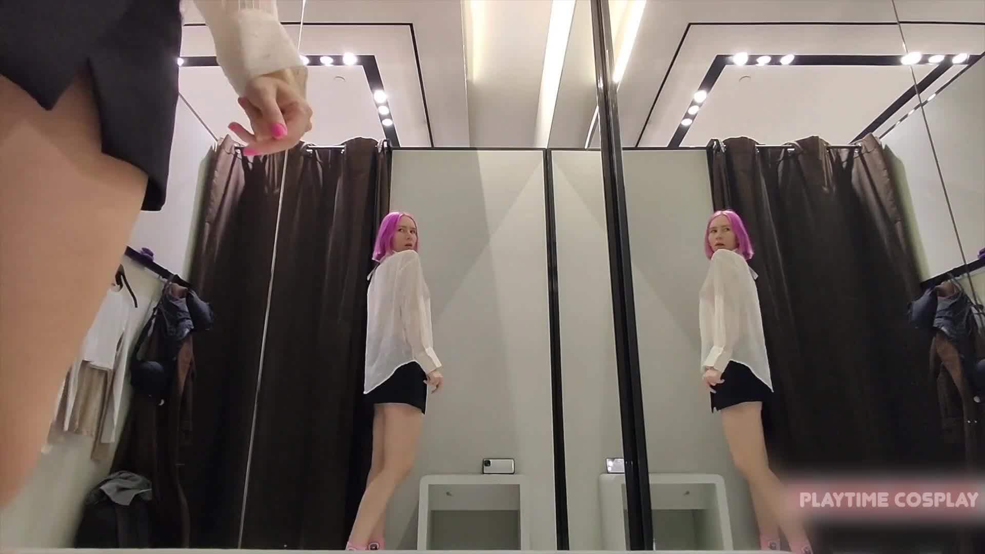 passionate mum attempts on multiple undies in the switching room for the first time - hotntubes.com