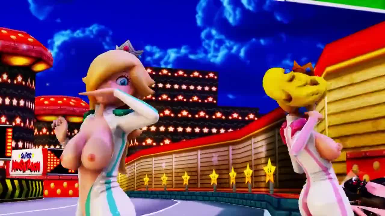 Mmd R Legal Peach And Rosalina Mario Three Dimensional Anime Porn Mv 9868