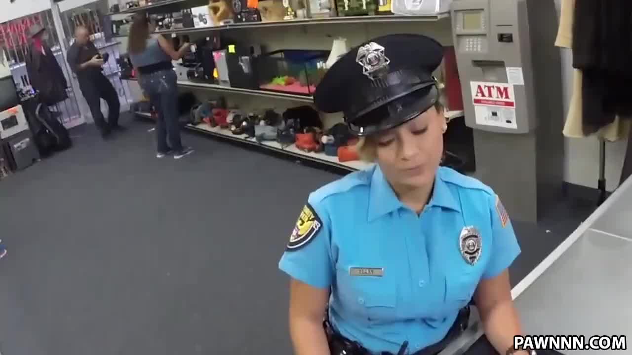 ms . police officer wants to pawn her weapon - - hotntubes.com