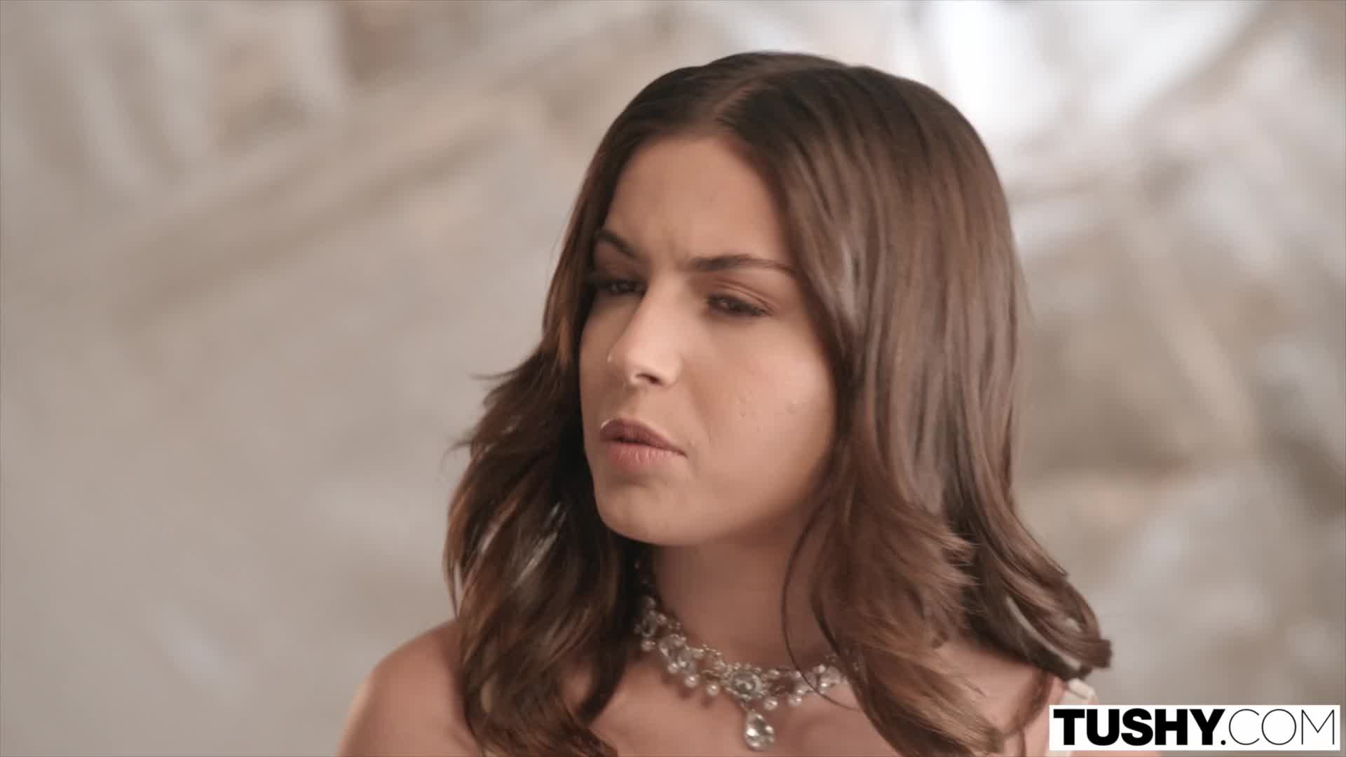 tiny slutty chanel gets dped for the very first time - hotntubes.com